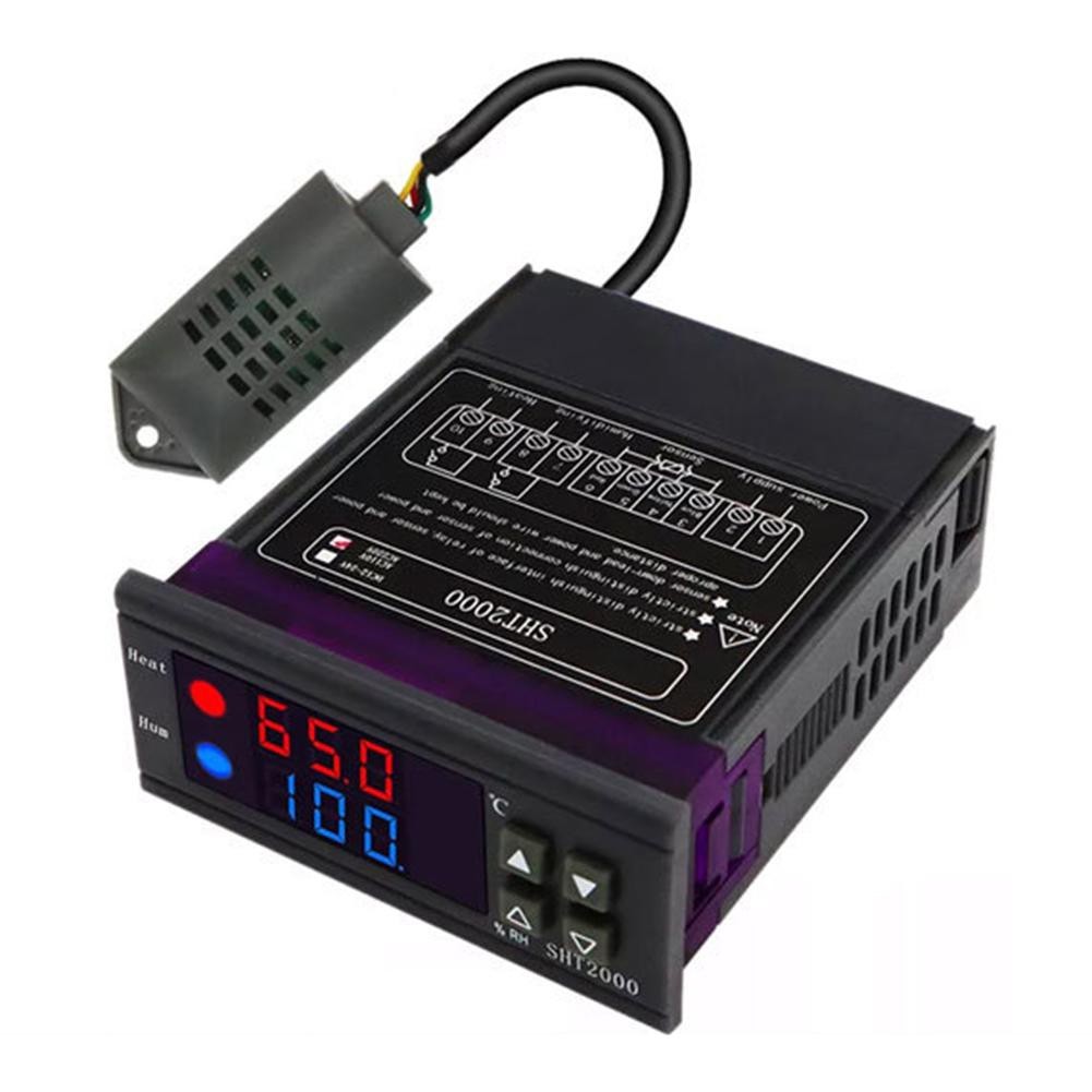 【FSFO-】SHT2000 Intelligent Digital Display Temperature Humidity Controller Thermostat | Shopee ...