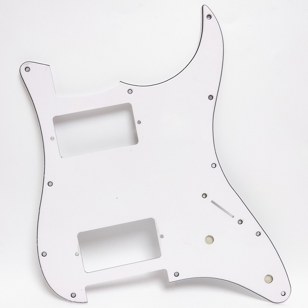 Pro 11 Holes Round Corner HH Strat Pickguard 2 Humbuckers 2 Pots for ...