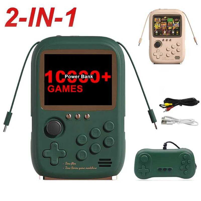 Dy19 2 A3 Handheld Game Console Power Bank 2In1 Portable Retro Hine ...