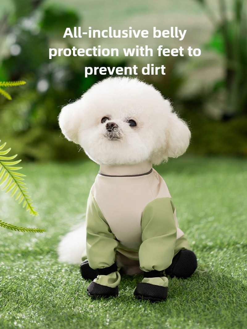 Spring Summer All-Inclusive Dog Anti-dust Pants Out Anti-Dirt ...