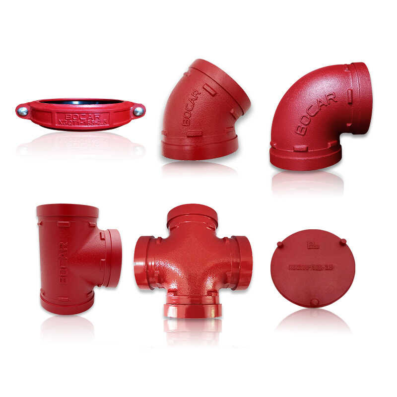 fire ditch Mooring pipe fittings 114 rigid card clamp 90 elbow tee ...