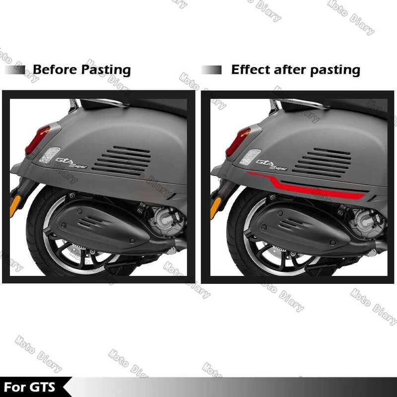 Motorcycle 6C Decal Waterproof Sticker For Vespa G 300 Gts 300 Hpe Gts ...