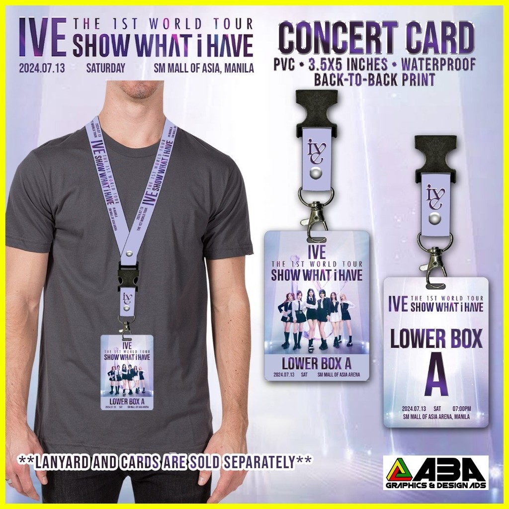 IVE Show What I Have in Manila | ID Lace Lanyard and PVC Concert Card ...