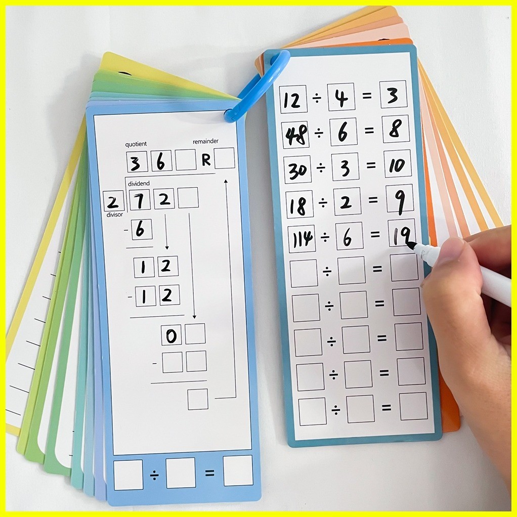 Kids Learn 0-12 Multiplication Math Flashcard Times Table Division ...