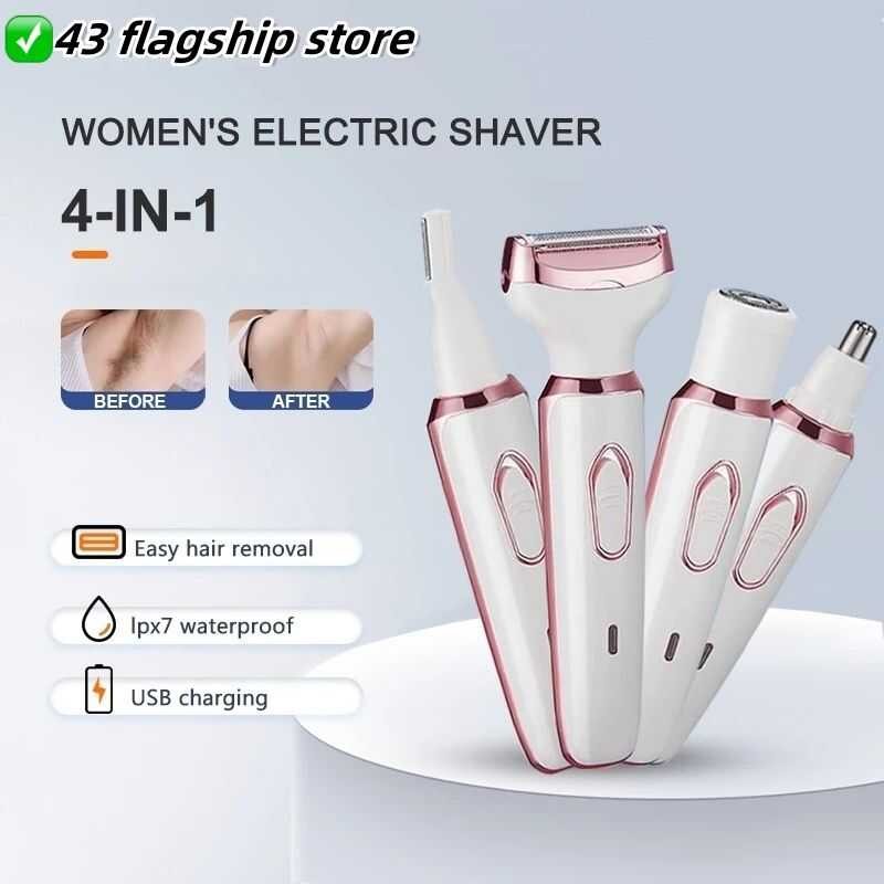 72B 4 In 1 Razor Shaver For Woman Epilator Underarm Hair Removal ...