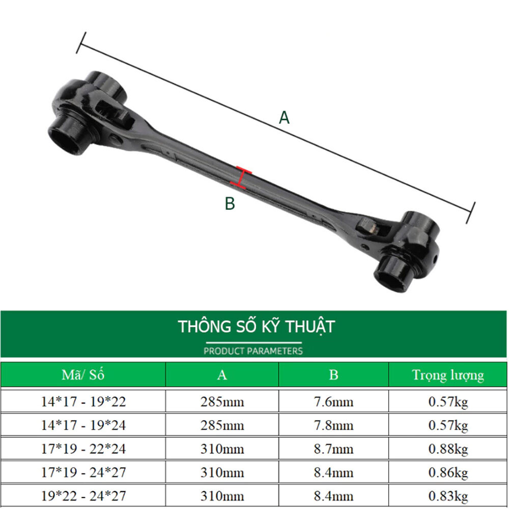 Multifunctional Dual-Headed Quick Release Socket Wrench With Hex Head ...