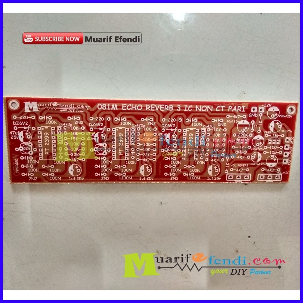 Pcb Echo Effect digital Effect 3x2399 reverb mic mixer REGULATOR NON CT ...