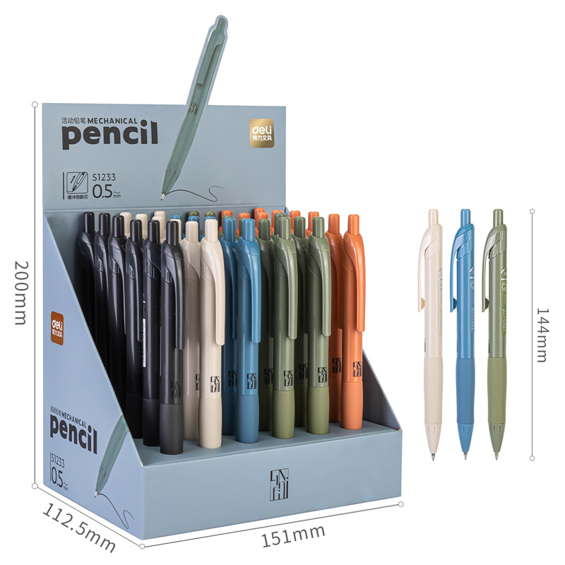 Deli 0.5/0.7mm Laxin Buffer Anti-breaking Active Pencil Mechanical ...