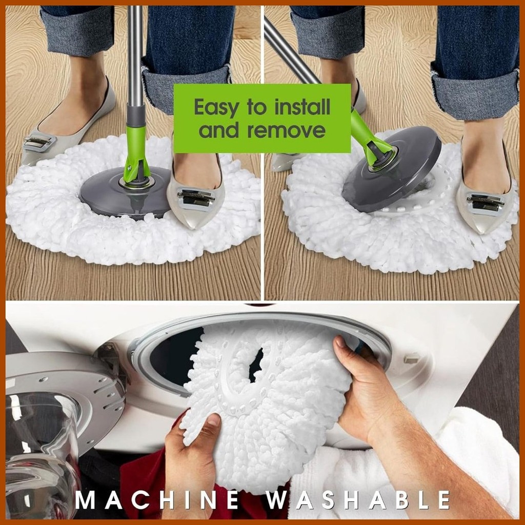 KIKOT 360 Mop With Spinner Map For Floor Map For Floor Cleaning Tornado ...