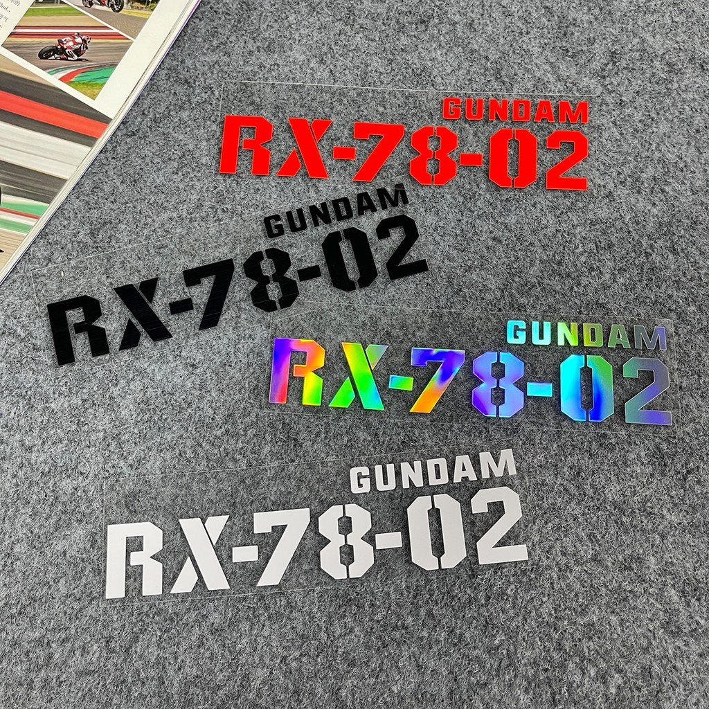 For ZEEHO GUNDAM RX-78-02 Waterproof Stickers for Motorcycle ...
