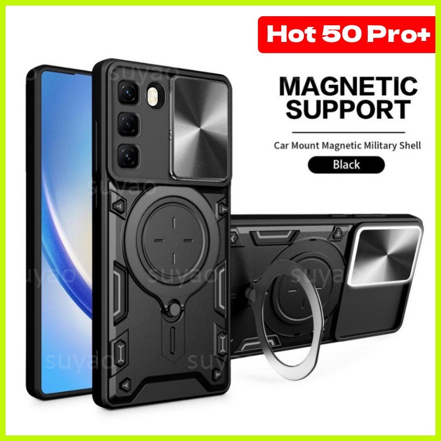 ♀ ♨ For infinix Hot 50 Pro Plus Pro+ 50i Phone Case Stand Ring Casing ...