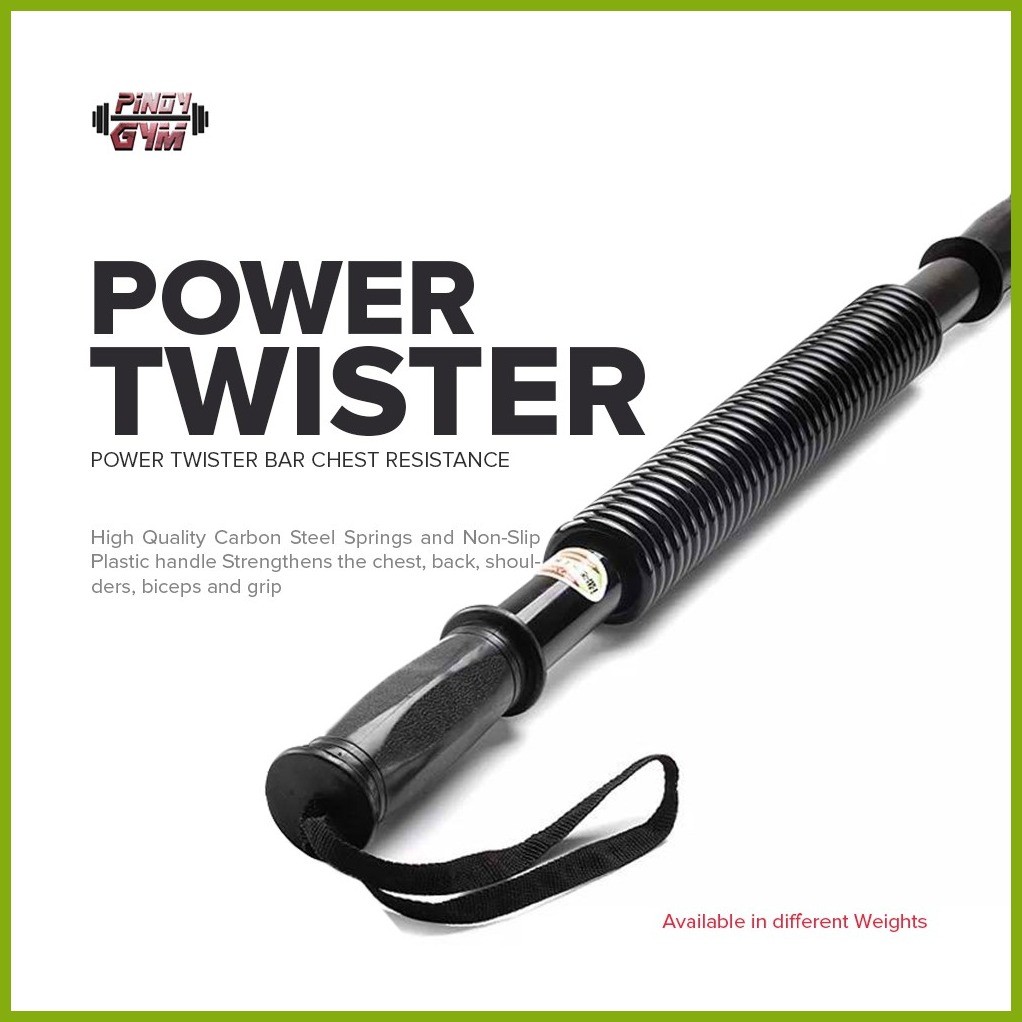 PinoyGym Power Twister Bar / Chest Resistance Spring - Total Upper Body ...