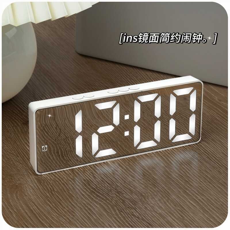 Japan MUJI Mirror Time Clock High Appearance LED Digital Display ...
