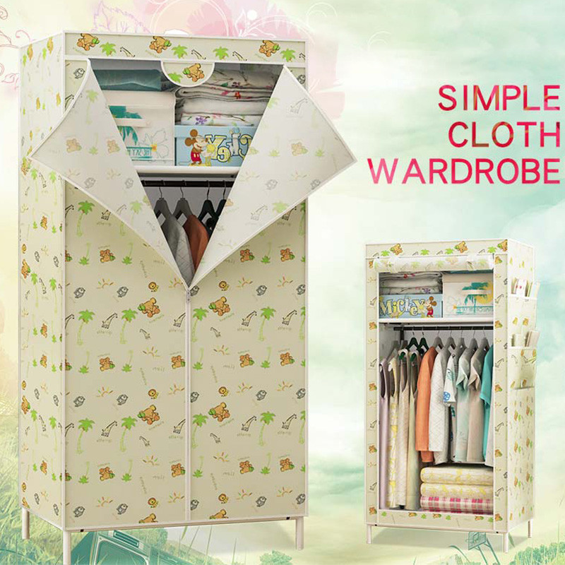 Large Size Zipper Wardrobe Simple Clothes Closet Cabinet Organizer High ...