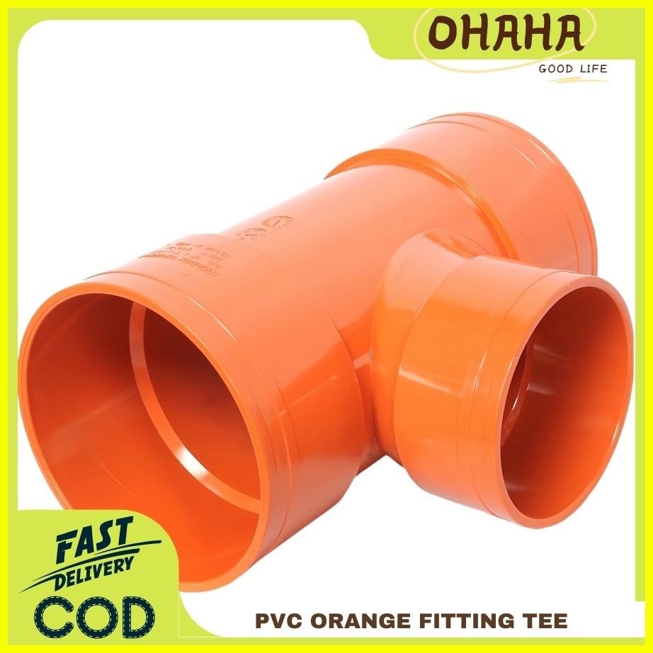 OHAHA PVC ORANGE FITTINGS TEE, COUPLING,MINI ELBOW,MALE ADAPTOR ...