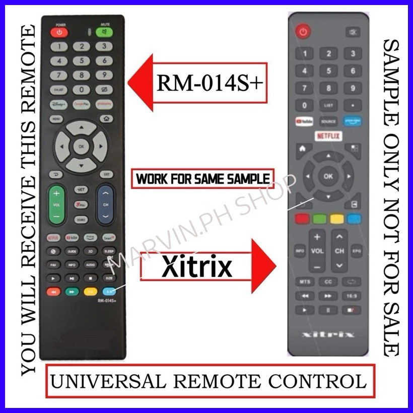 100% Work Universal remote control for XITRIX led smart tv remote na gagana sa tv mo | Shopee ...