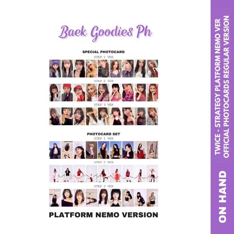Twice Strategy Nemo Platform Ver Official Photocards | Shopee Philippines