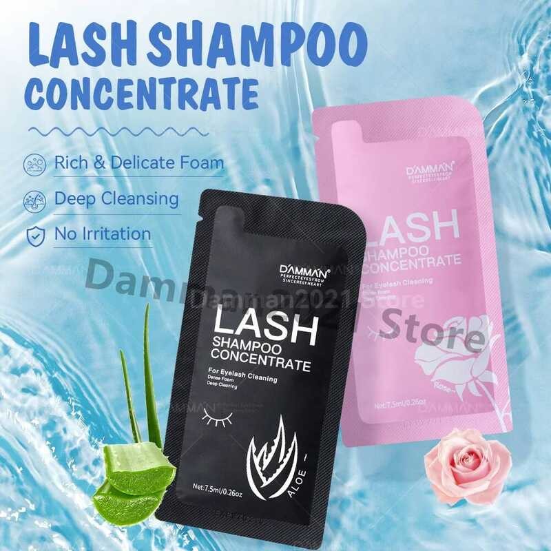 DAMMAN New ⭐ Upgrades 7.5Ml Eyelash Extensions Shampoo Non-Irritation ...
