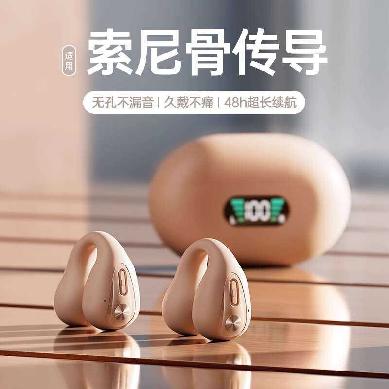 True Bone Conduction Clip-On Bluetooth Earphones Wireless 2025 New ...