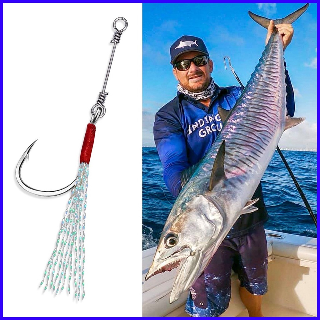 Assist Hook Wire Anti Sharp Teeth For Marlin Tuna Barracudas And Other ...