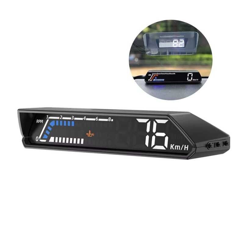Multi-function Car Gauge OBD Screen Diagnostic Tool Head up Display Oil ...