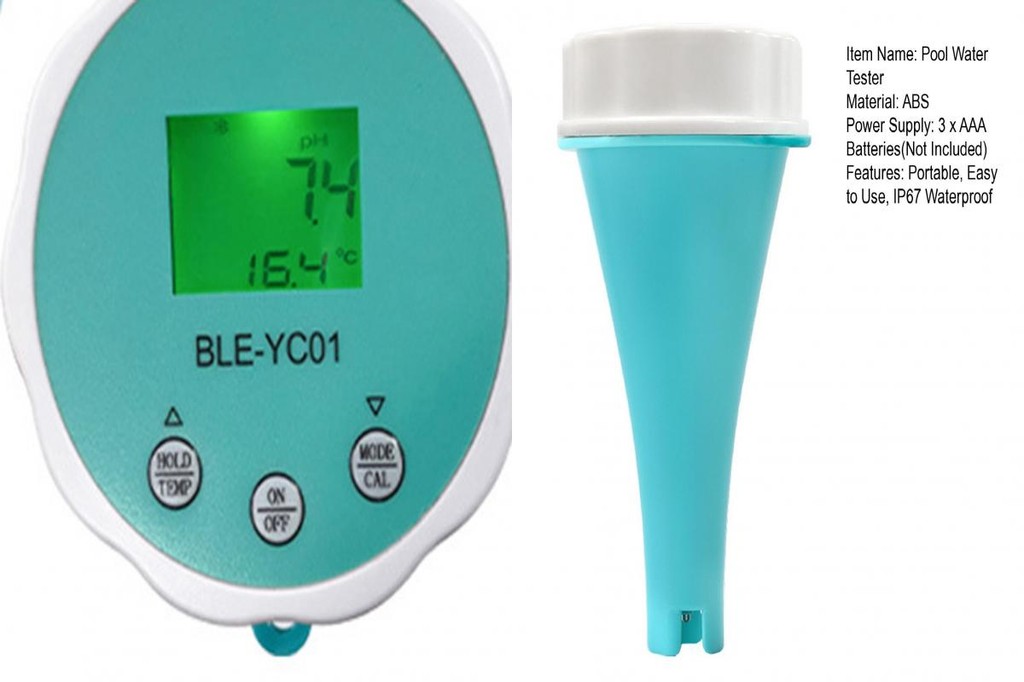 Ph Meter Water Quality Monitor Smart Pool Water Tester with Bluetooth ...
