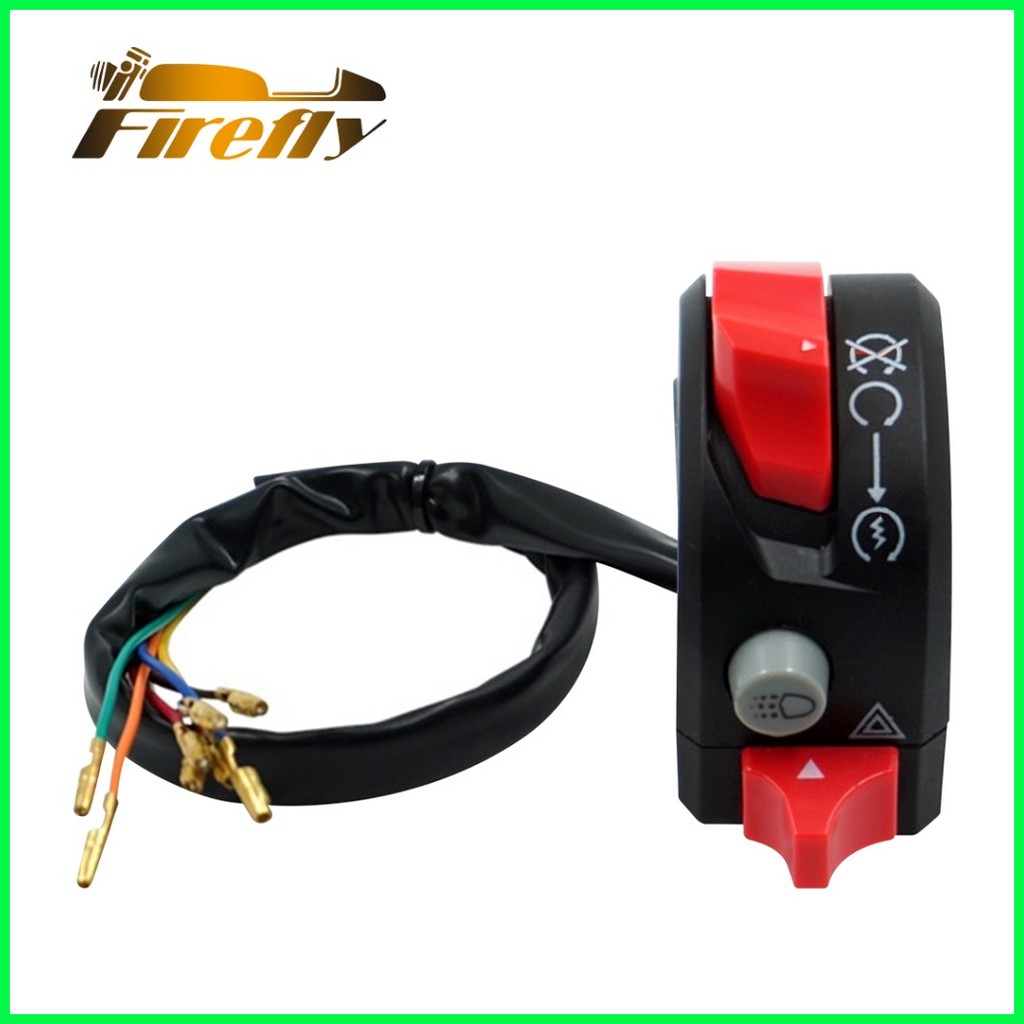 Domino Handlebar Switch Right Side Push Start High & Low with Hazzard ...