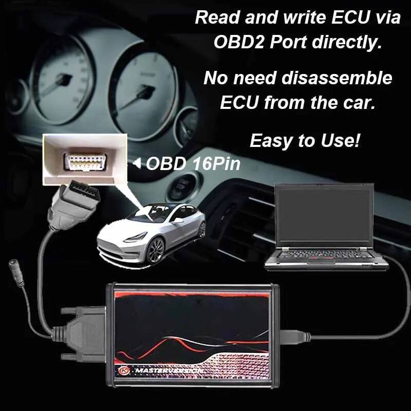 V2 Kess V5.017 Online 2.80 EU Red ECU Programmer For Ktag with Toolbox ...