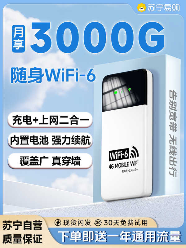 Portable WiFi 2025 New Wireless Mobile Car 4 Card Free Router Full ...