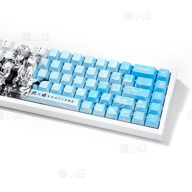Silver Soul Theme Cherry Profile Dye Sublimation PBT Keycap Set ...