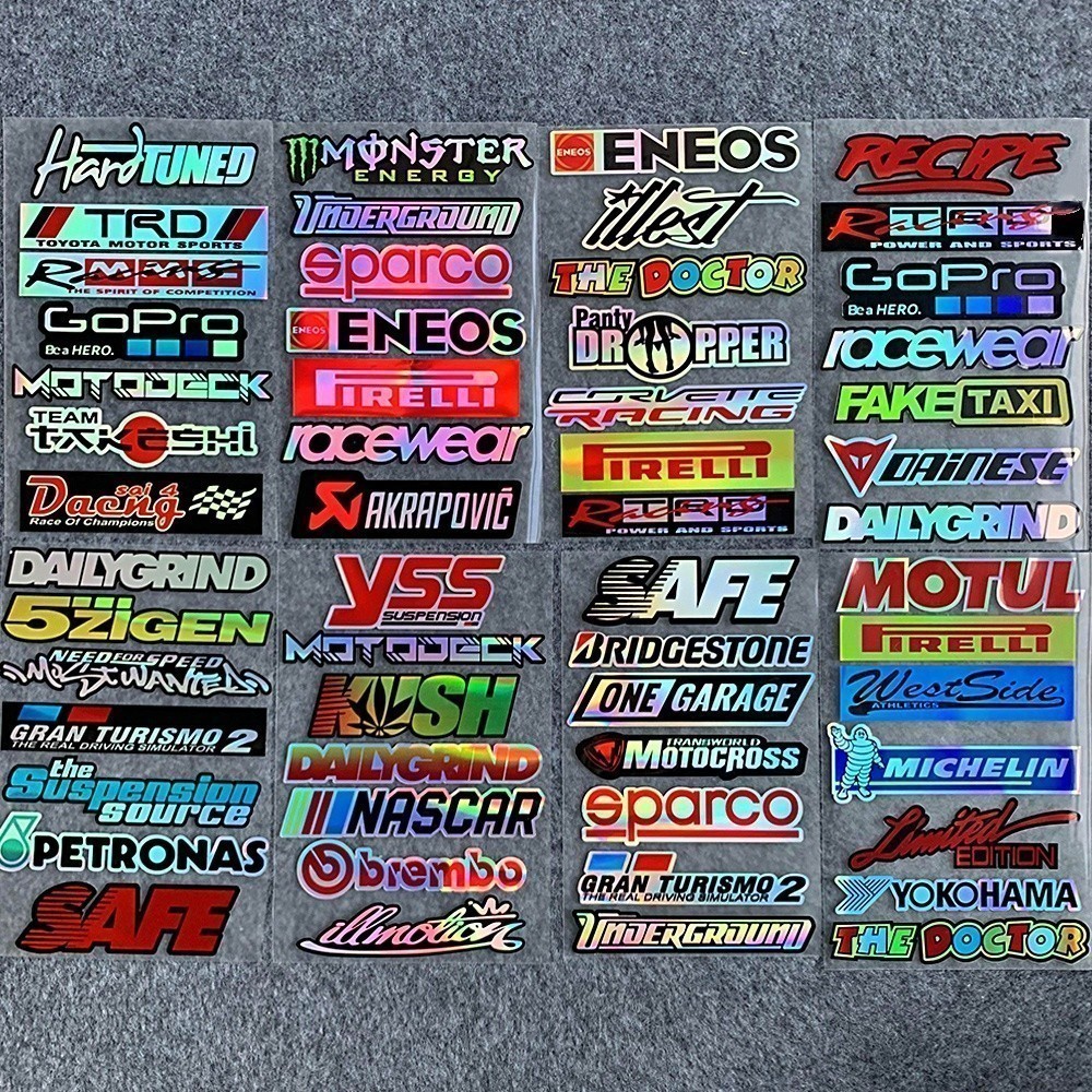 Laser Radium Limited SAFE ENEOS TRD Waterproof Sunscreen Car Sticker ...
