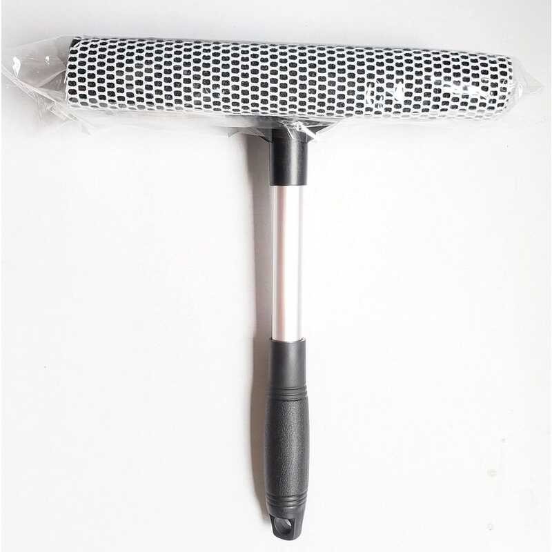 Double Side Wipe Glass Squeegee Wit With Cleaning Cloth Rubber 3b ...