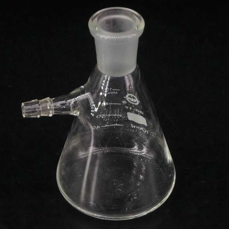 19/26 W 100Ml W Ground Joint Borosilie Glass Conical Filter Flask With ...