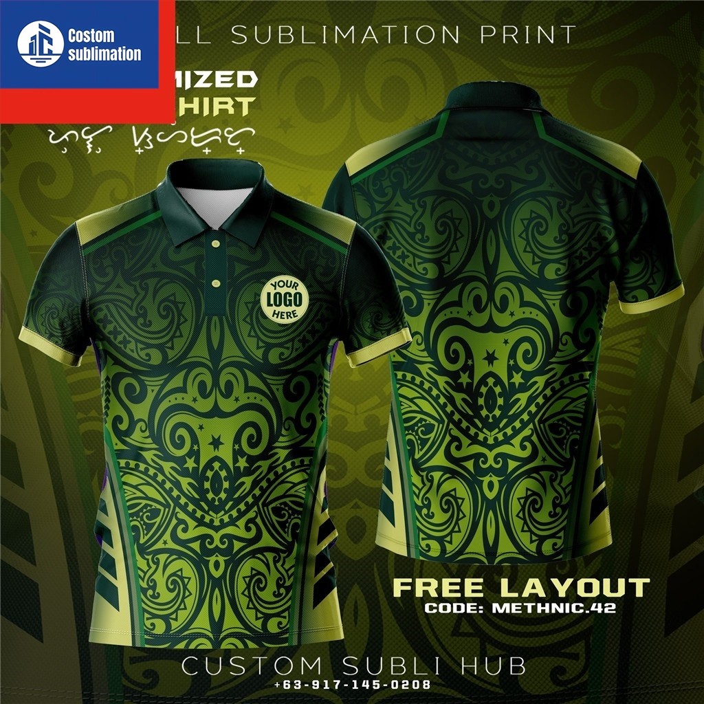 Custom Full Sublimation Polo Shirt Quick drying men's and women's polo ...