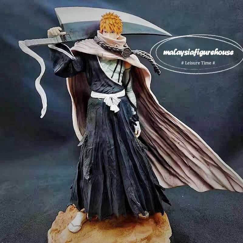 35CM BLEACH ANIME Bankai Huge Copy Resin GK Figure Statue Toy Death God ...