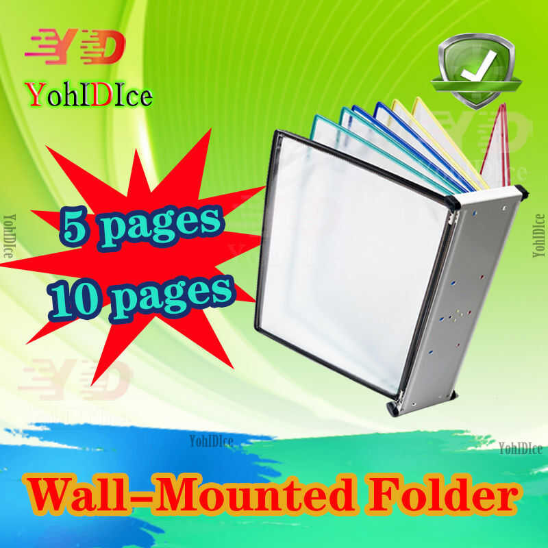 Wall-Mounted Folder Easy To Install 5 Pages And 10 A4 Flip Leaf Wall ...