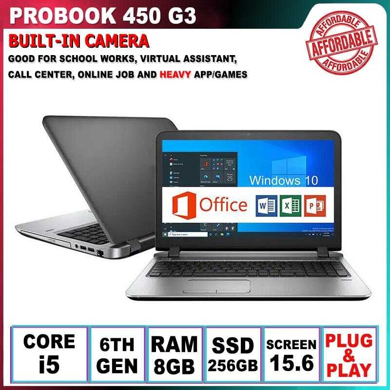 HP Probook 450 G3 15.6 Inches Core I5 6Th GEN 8Gb RAM 256Gb SSD | With ...