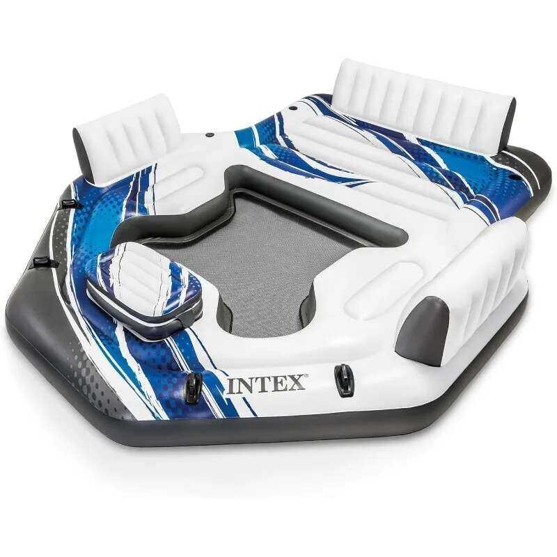 Ring Swimming Intex Blue Tropic Iatable Person Or Pool Island Water ...