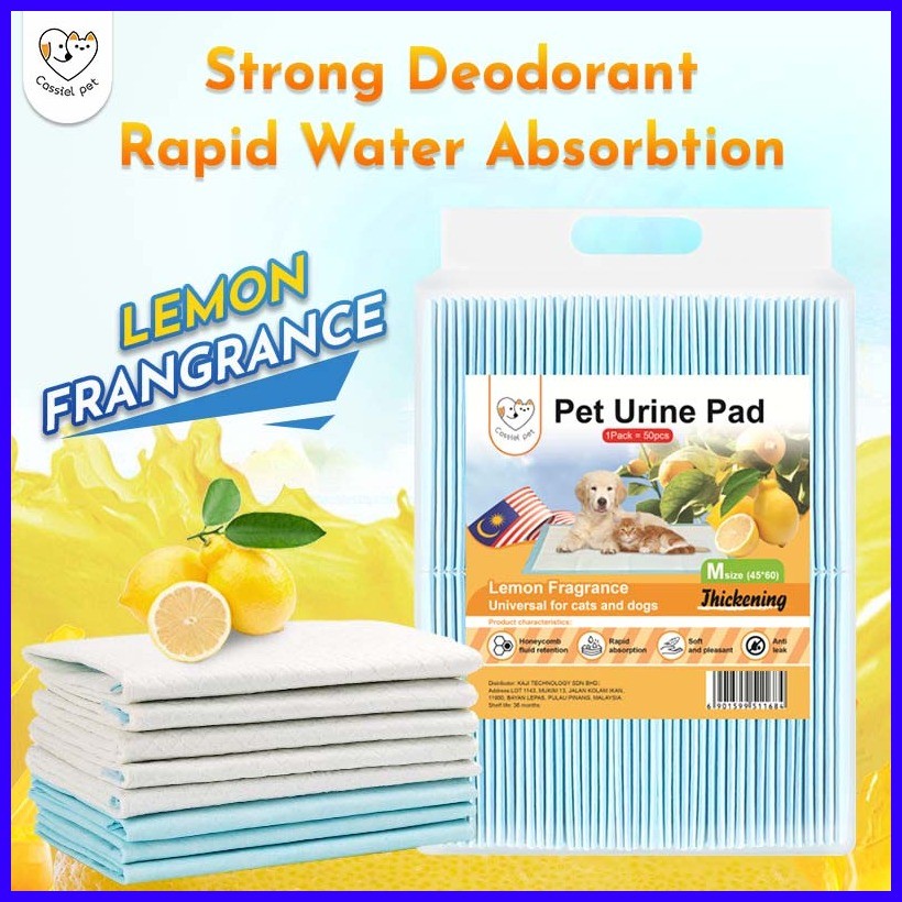 Cassiel Pet Thickened Charcoal Lemon Wee Wee Pad Toilet Train Pad Pet ...