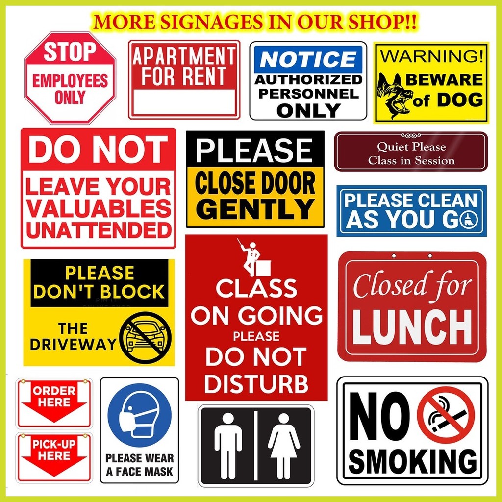 Area Under Construction - Laminated Signage - A4 / A3 Size | Shopee ...