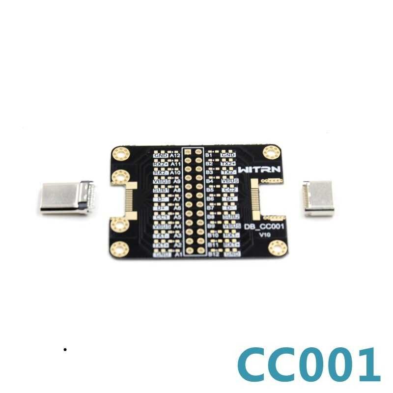 CC001 Male to Female Connector Adapter TYPE-C Board Test Fixture ...