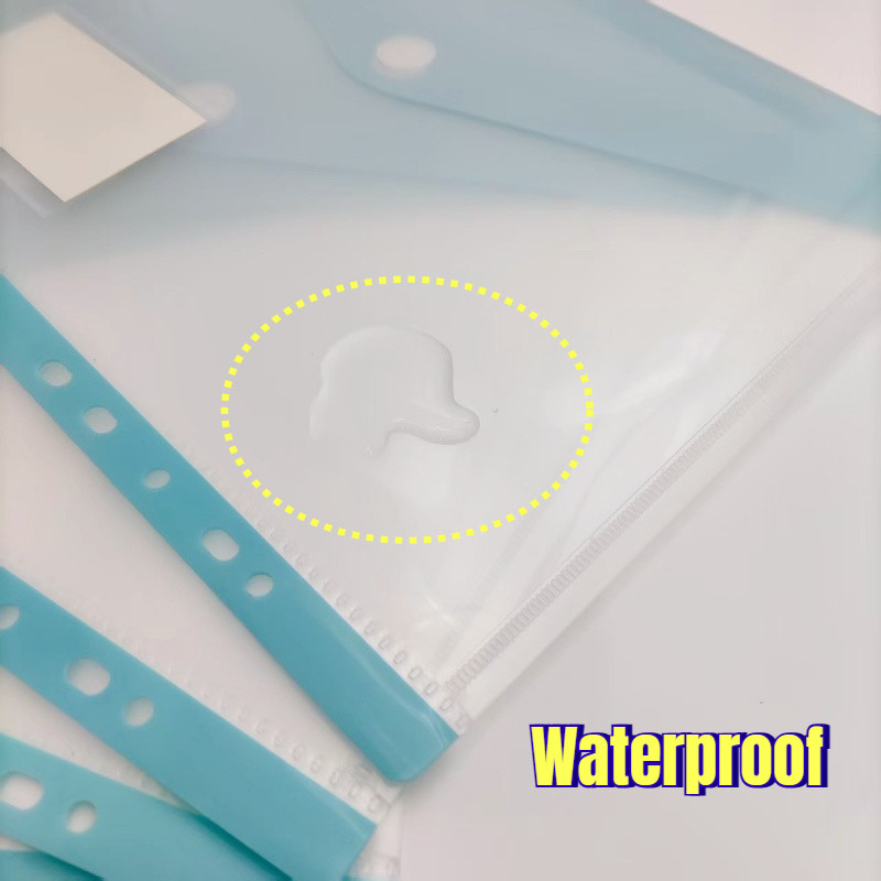 Long Envelope Binder Pocket 11 Holes Clear Poly Binder Envelope with ...