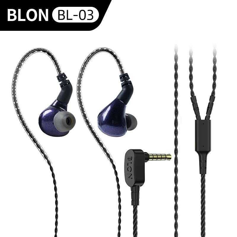 0 BLON Bl-03 Bl03 In Ear Earphone 10Mm Carbon Diaphragm Dynamic Monitor Gaming Wired Headset ...