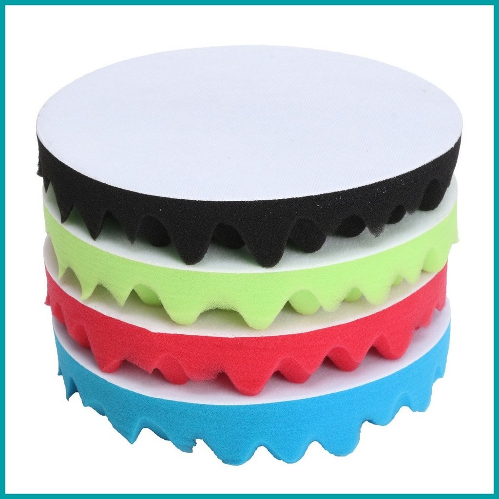 Professional Quality 4PCS 3/4/5/6/7" Inch Sponge Buff Buffing Polishing ...
