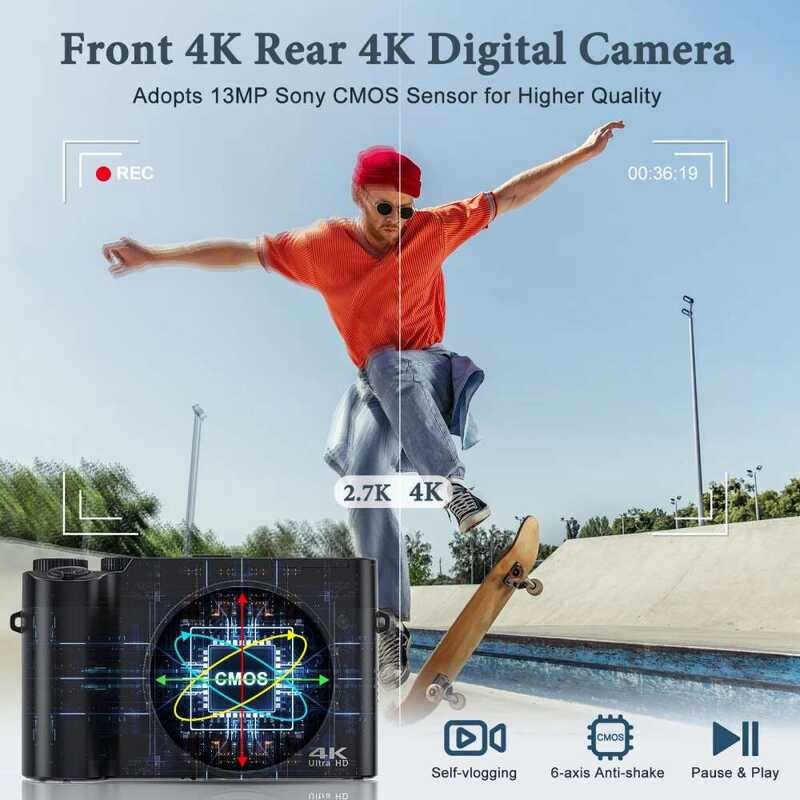4Mp 4K Digital Camera For Photography And Video Autofocus Dual Cameras ...