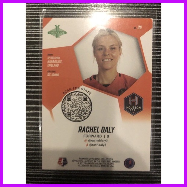 NWSL Parkside 2022 - Houston Dash Cards Bri Visalli Nichelle Prince ...