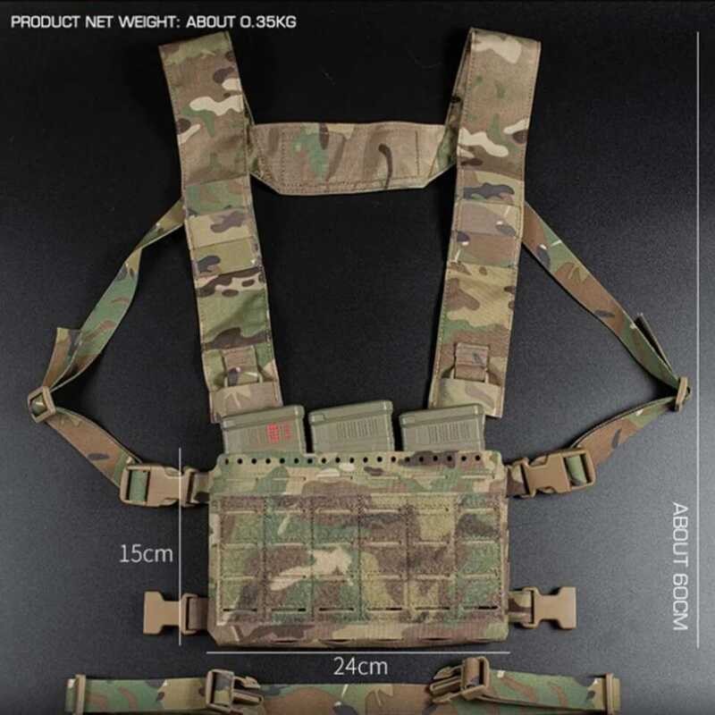 5 MOLLE Chest Rig SS V Micro Fight Chassis Placard Hook Loop Airsoft ...
