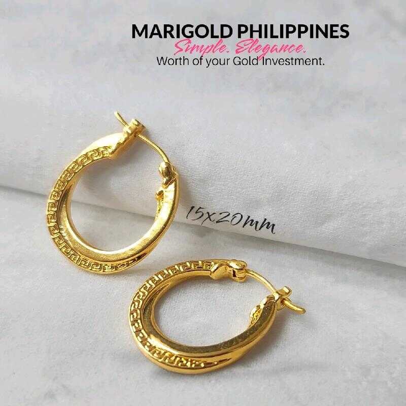 Marigold Bi-Oval Loop Earring | Shopee Philippines