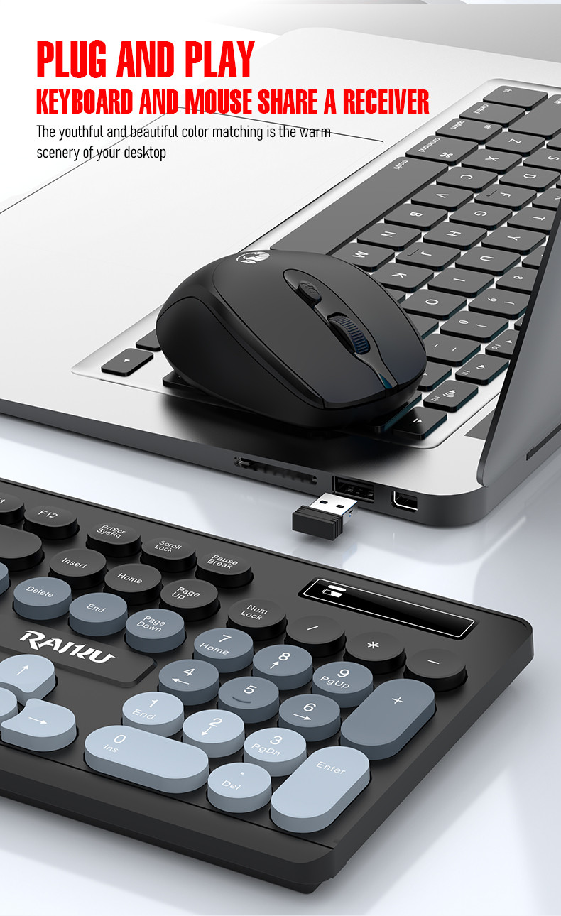 Zeus x Raiku R901 2.4G Wireless Keyboard & Mouse Combo - Colorful ...
