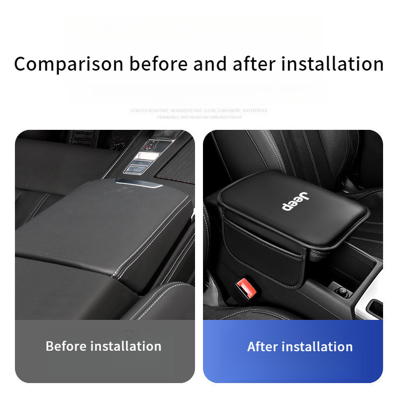 SXD Car Central Armrest Box Heightening Protective Pad,Upgraded Side ...